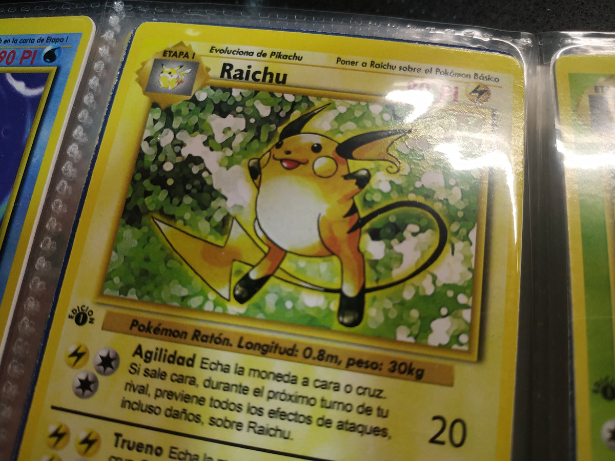 Carta Raichu Edición 1 – RetroSotano